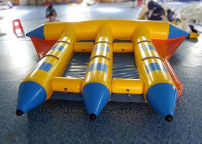 China Inflatable Fly Fishing Banana Boat 3 Tubes 0.9mm PVC Tarpaulin Water Sports Towable for sale