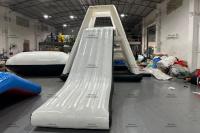 China Commercial Inflatable Water Tower Climbing Slide 8x4.5x5m with Jumping Blob for Lake Water Park for sale