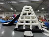China Commercial Inflatable Water Tower Climbing Slide 8x4.5x5m with Jumping Blob for Lake Water Park for sale