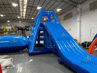 China Commercial Inflatable Water Tower Ladder Climbing Slide with Jumping Blob 8m x 4.5m x 5mH for sale