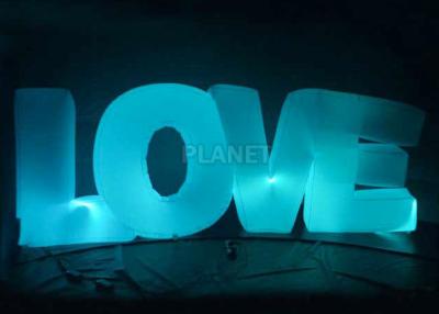 China Custom Inflatable LED Letter Balloon 1.2m-10m for Wedding & Stage Decoration with CE Certification for sale