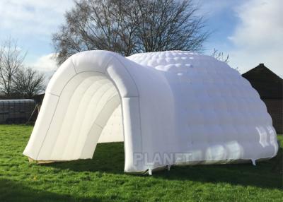 China White Inflatable Igloo Dome Tent with CE/UL Certification - Custom Sizes 3-8 Minute Setup for sale