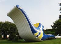 China PVC Inflatable Water Seesaw 12x4x3m Floating Totter Toy Digital Printing for Water Park for sale
