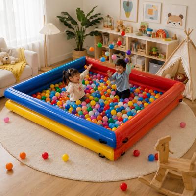 China Commercial PVC Inflatable Ball Pit 3x2.5x1.2m Custom Soft Play Kids Ball Pool for Indoor Playground for sale