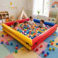 China Commercial PVC Inflatable Ball Pit 3x2.5x1.2m Custom Soft Play Kids Ball Pool for Indoor Playground for sale
