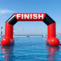 China Custom Inflatable Start Finish Arch Gate Floating Water Sports Race Arch for Swimming Competition for sale