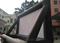 China Large Black & White Inflatable Movie Screen - Custom Sizes Available with CE/UL Certified Blower for 500-Person Capacity for sale