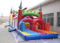 China Commercial Inflatable Obstacle Course 20m x 3.7m with 0.55mm PVC Material and CE/UL Certification for sale
