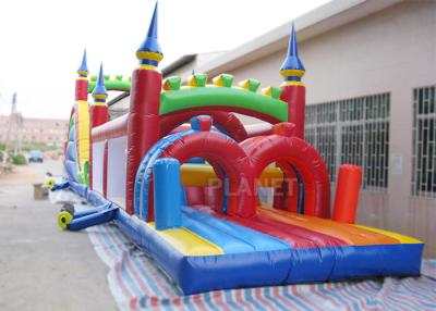 China Commercial Inflatable Obstacle Course 20m x 3.7m with 0.55mm PVC Material and CE/UL Certification for sale