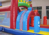 China Commercial Inflatable Obstacle Course 20m x 3.7m with 0.55mm PVC Material and CE/UL Certification for sale