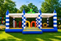 China Commercial Inflatable Bounce House Castle Outdoor Kids Obstacle Course Bouncer Playground for Party Rental for sale