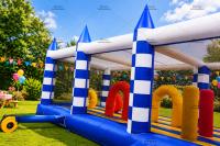 China Commercial Inflatable Bounce House Castle Outdoor Kids Obstacle Course Bouncer Playground for Party Rental for sale