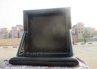 China 5x3m Air Sealed Inflatable Movie Screen with Rear Projection - 0.6mm PVC Outdoor Cinema Display for sale