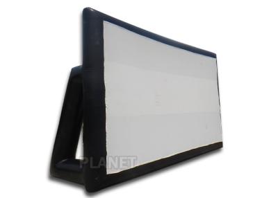 China Black and White Inflatable TV Cinema Screen - Water-Resistant PVC Tarpaulin with 2-3 Year Warranty for sale