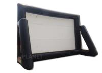 China Black and White Inflatable TV Cinema Screen - Water-Resistant PVC Tarpaulin with 2-3 Year Warranty for sale