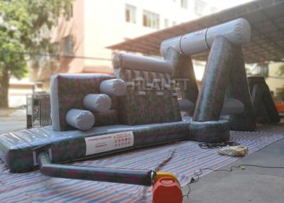 China Giant Inflatable Water Obstacle Course 13m x 3m x 3.2m with 0.55mm PVC Tarpaulin for Entertainment Parks for sale