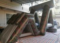 China Giant Inflatable Water Obstacle Course 13m x 3m x 3.2m with 0.55mm PVC Tarpaulin for Entertainment Parks for sale
