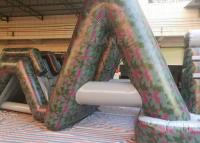 China Giant Inflatable Water Obstacle Course 13m x 3m x 3.2m with 0.55mm PVC Tarpaulin for Entertainment Parks for sale