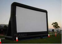 China Professional Inflatable Movie Screen with 210D Oxford Fabric, Double Stitching, AC 110V/220V for Outdoor Cinema Events for sale