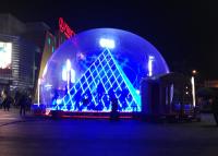 China Inflatable Bubble Tent with Tunnel 4m PVC Clear Dome Double Quadruple Sewing Custom Size for sale
