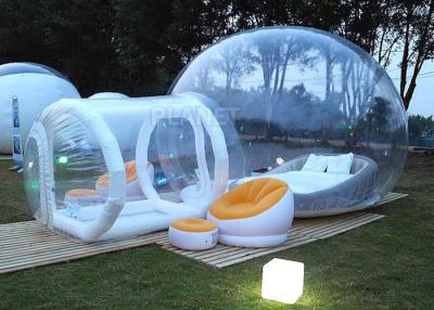 China Inflatable Bubble Hotel Tent Water Resistant with Entrance Tunnel Custom Size CE Certified for sale