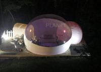 China Custom Inflatable Transparent Bubble Tent with Two Tunnels for Advertising and Camping for sale