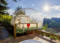 China Large Inflatable Bubble Tent 3-6 Meter Diameter Clear PVC Outdoor Camping Shelter with CE Certification for sale