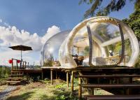 China Large Inflatable Bubble Tent 3-6 Meter Diameter Clear PVC Outdoor Camping Shelter with CE Certification for sale