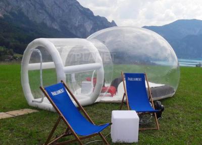 China 3×5M Clear PVC Inflatable Bubble Tent with 0.8mm Material - Waterproof Outdoor Camping Shelter for Rent for sale