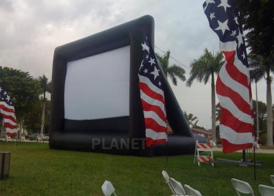 China Outdoor Inflatable Movie Screen 110V/220V with CE/UL Blower - 210D Oxford Material for Advertising & Projection for sale