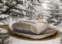 China White Double Room Inflatable Bubble Camping Tent PVC Tarpaulin 3m-10m Custom for sale