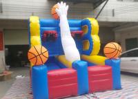 China 3x3x3.5m Inflatable Basketball Hoop Game with Dual Shooting Stations - 0.55mm PVC Material for sale