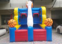 China 3x3x3.5m Inflatable Basketball Hoop Game with Dual Shooting Stations - 0.55mm PVC Material for sale