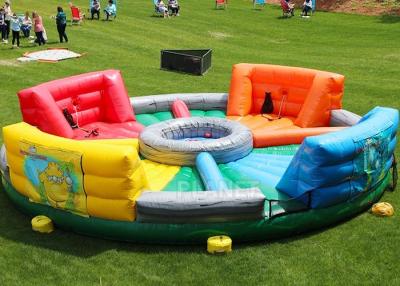 China Giant Inflatable Human Hungry Hippo Game 6m Diameter with 2000N/50mm Strength PVC Material for sale