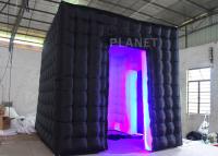 China Durable Inflatable Cube Photo Booth Enclosure 2.5x2.5x2.5m with LED Lighting and Custom Branding Options for sale