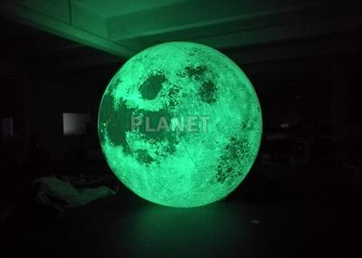 China 3m Diameter Color Changing Inflatable Moon Ball with LED Lighting for Events and Parties for sale