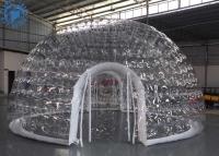 China 6.0m x 4m Transparent Inflatable Dome Tent - Waterproof PVC Clear Igloo for Mobile Hotels & Events for sale