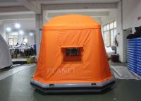 China Camping Inflatable Floating Water Tent 2.5x2.5x2.3m with 6-Inch Air Mattress Floor and Waterproof PVC Construction for sale