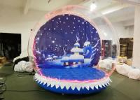 China OEM Airblown Inflatable Snow Globe 3m-5m Diameter with Custom Background - CE EN71 Certified for sale