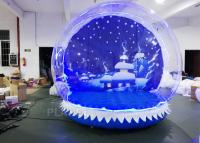 China OEM Airblown Inflatable Snow Globe 3m-5m Diameter with Custom Background - CE EN71 Certified for sale