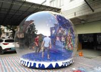 China Fire-Proof Inflatable Human Size Snow Globe PLG-03 with 0.8mm Clear PVC Dome and 3-Year Warranty for Event Decoration for sale