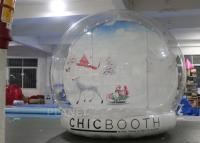 China Fire-Proof Inflatable Human Size Snow Globe PLG-03 with 0.8mm Clear PVC Dome and 3-Year Warranty for Event Decoration for sale