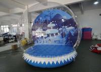 China 3m Inflatable Christmas Snow Globe with 0.6mm PVC Tarpaulin and Hot Air Welding Technology for sale