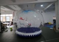 China Planet Inflatable Snow Globe Tent with 0.8mm PVC Dome and 3-Year Warranty for Holiday Displays for sale