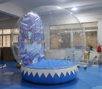 China Planet Inflatable Snow Globe Tent with 0.8mm PVC Dome and 3-Year Warranty for Holiday Displays for sale