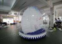 China Custom Inflatable Snow Globe Photo Booth - 3m/4m/5m Diameter PVC Christmas Decoration with Custom Printing for sale