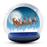 China Easy Access Entrance Tunnel Inflatable Snow Globe 2-4m Diameter with CE/UL Blowers and 3-Year Warranty for sale