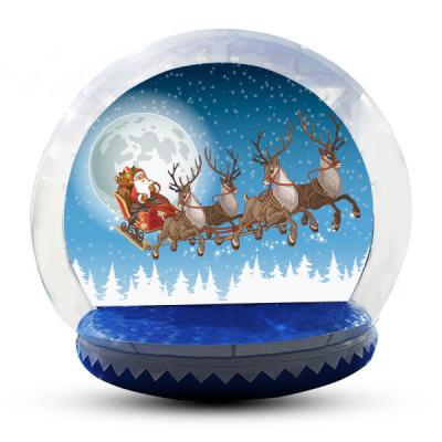 China Easy Access Entrance Tunnel Inflatable Snow Globe 2-4m Diameter with CE/UL Blowers and 3-Year Warranty for sale