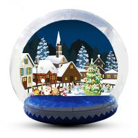 China Easy Access Entrance Tunnel Inflatable Snow Globe 2-4m Diameter with CE/UL Blowers and 3-Year Warranty for sale
