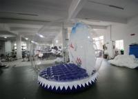 China 0.5mm PVC Tarpaulin Outdoor Inflatable Snow Globe - Custom Sizes with CE/EN71 Certification for Amusement Parks for sale